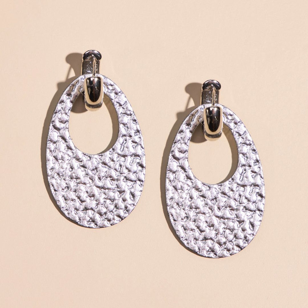 Nickel And Suede Earrings