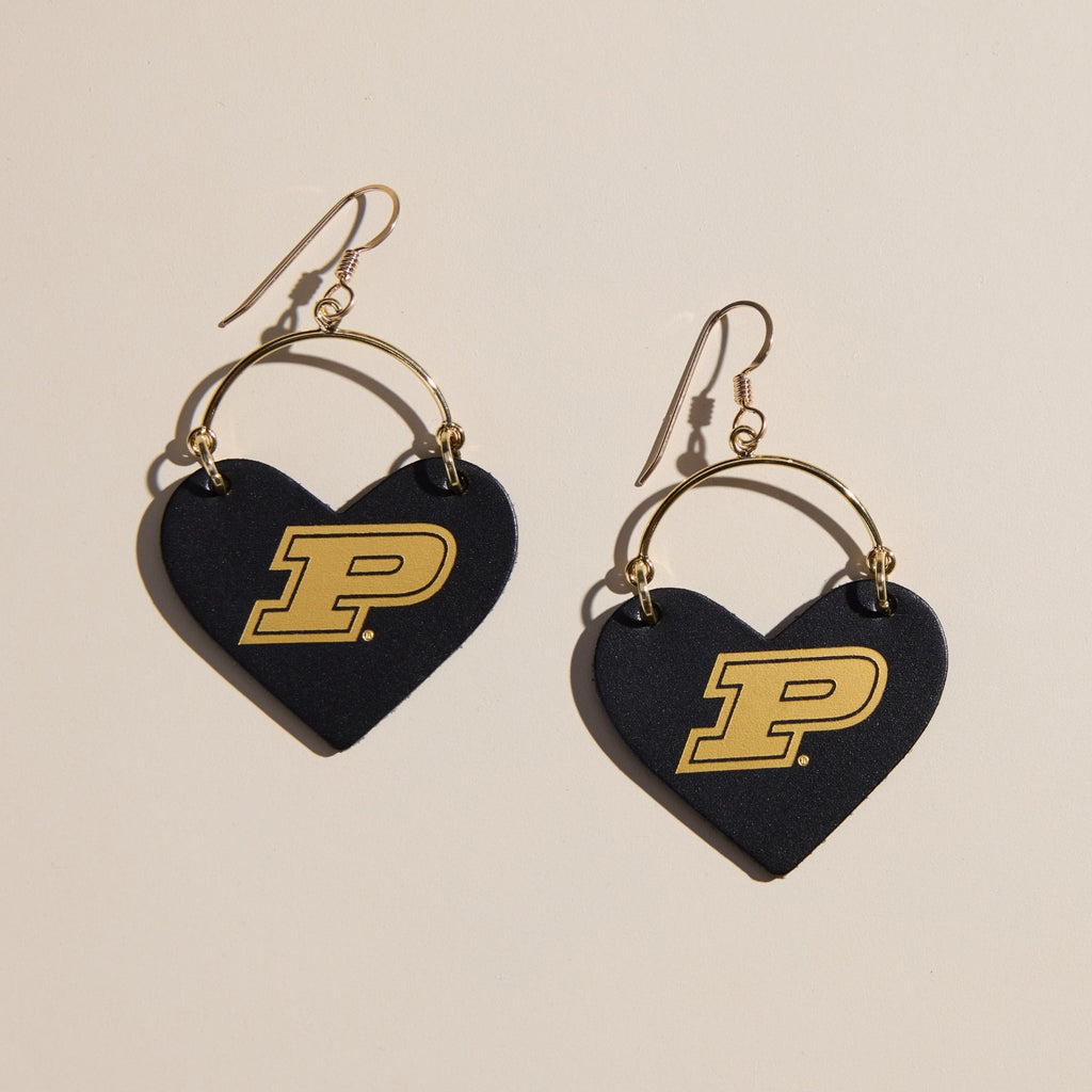 Purdue University Black Lover - Nickel & Suede