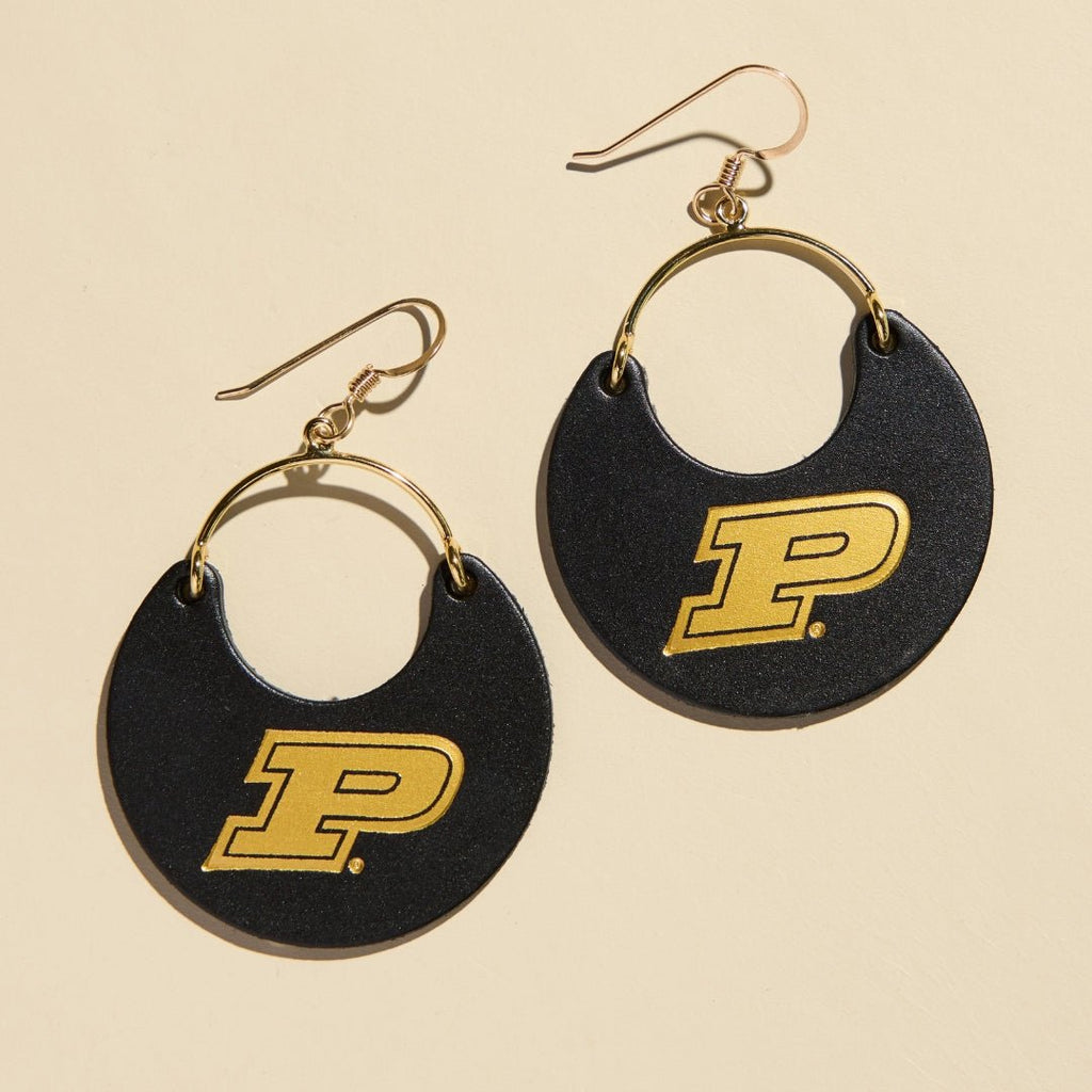 Purdue University Black Ninas - Nickel & Suede