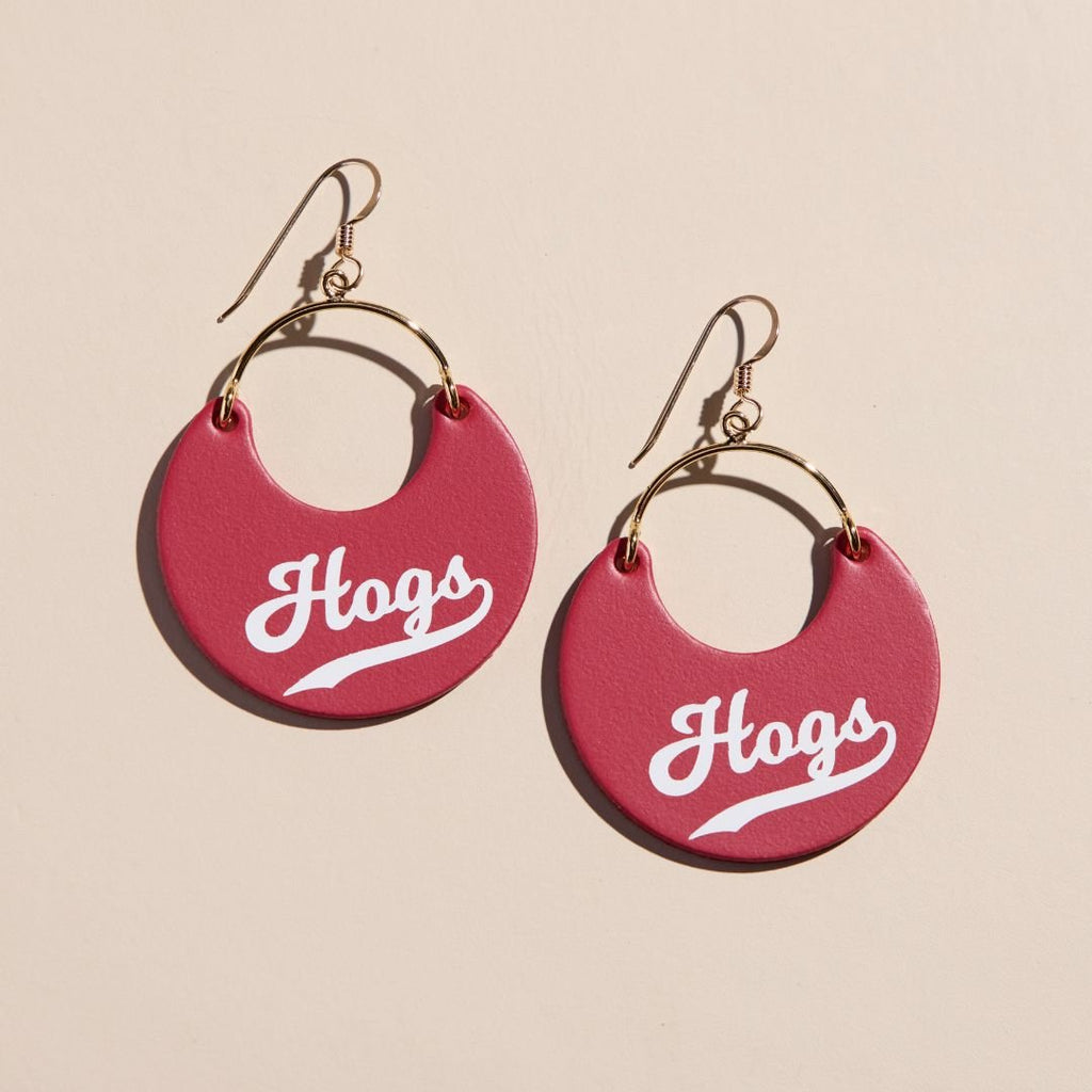 Cardinal University of Arkansas Hogs Ninas - Nickel & Suede
