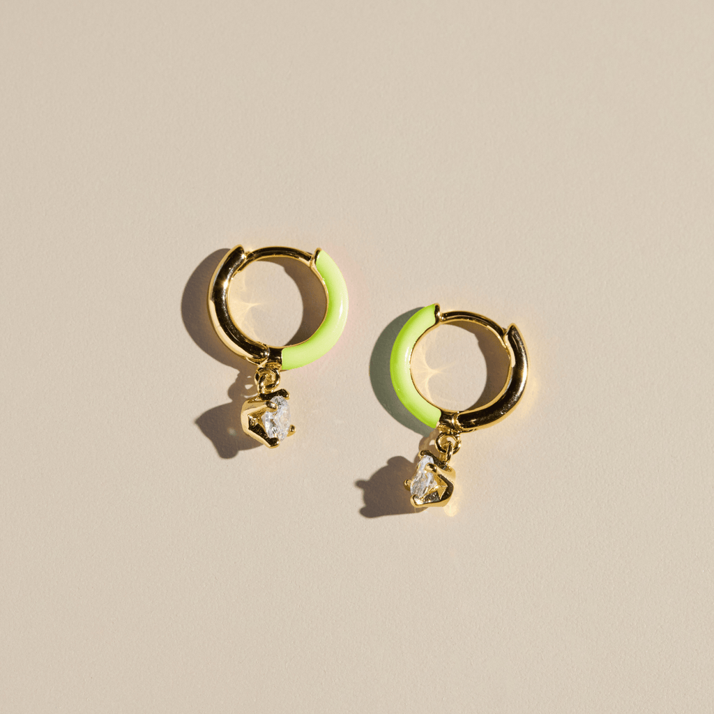 Citron Ellie Huggies - Nickel & Suede