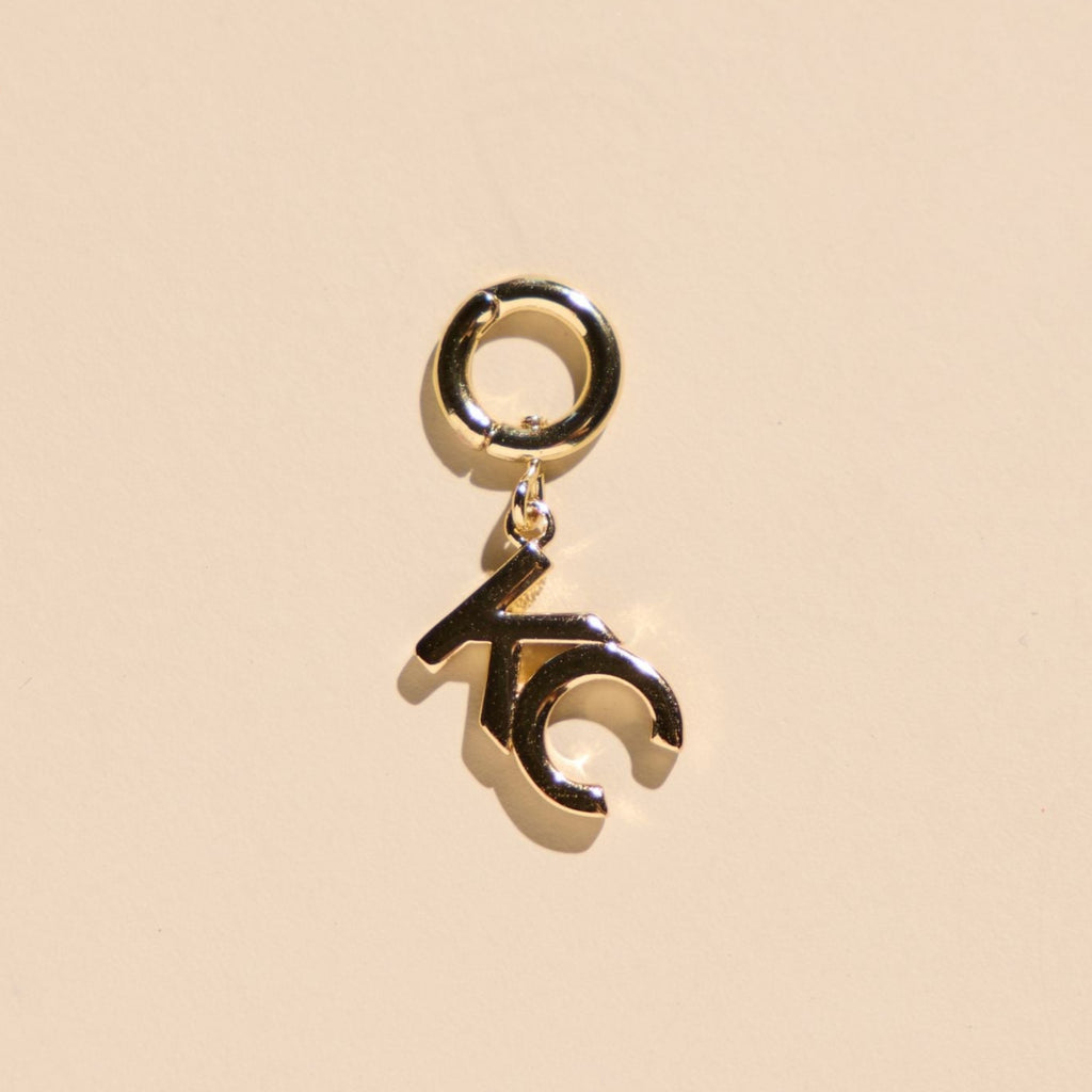 KC Charm - Nickel & Suede