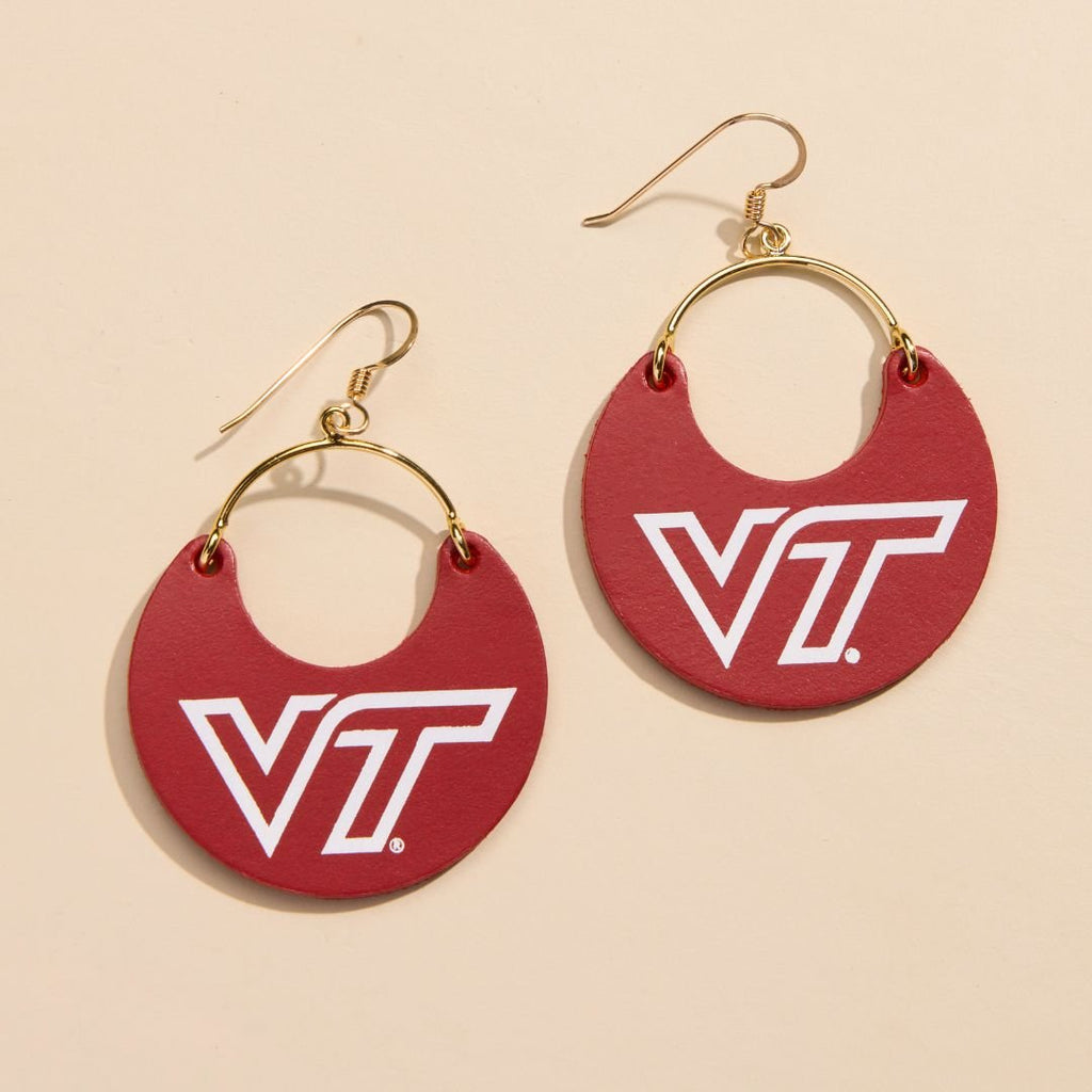 Maroon Virginia Tech Nina - Nickel & Suede