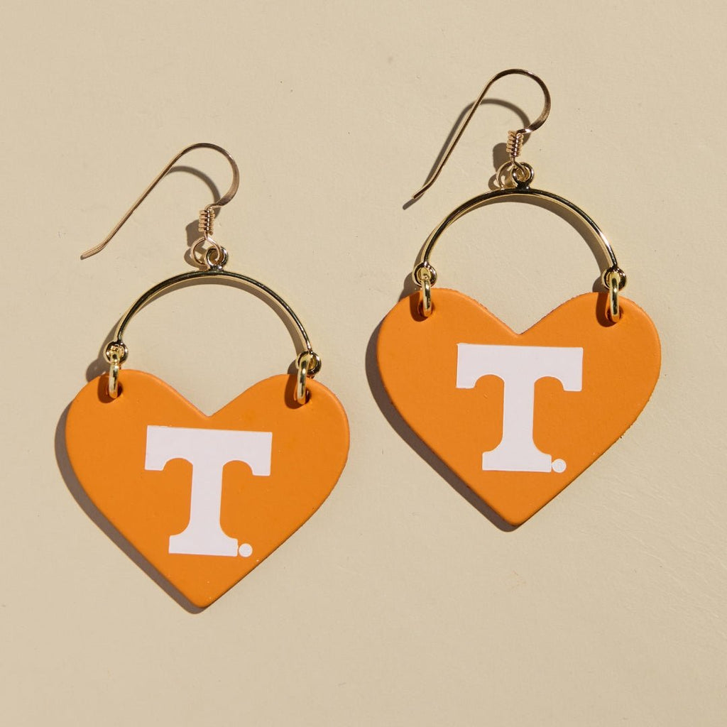 Orange University of Tennessee Logo Lover - Nickel & Suede