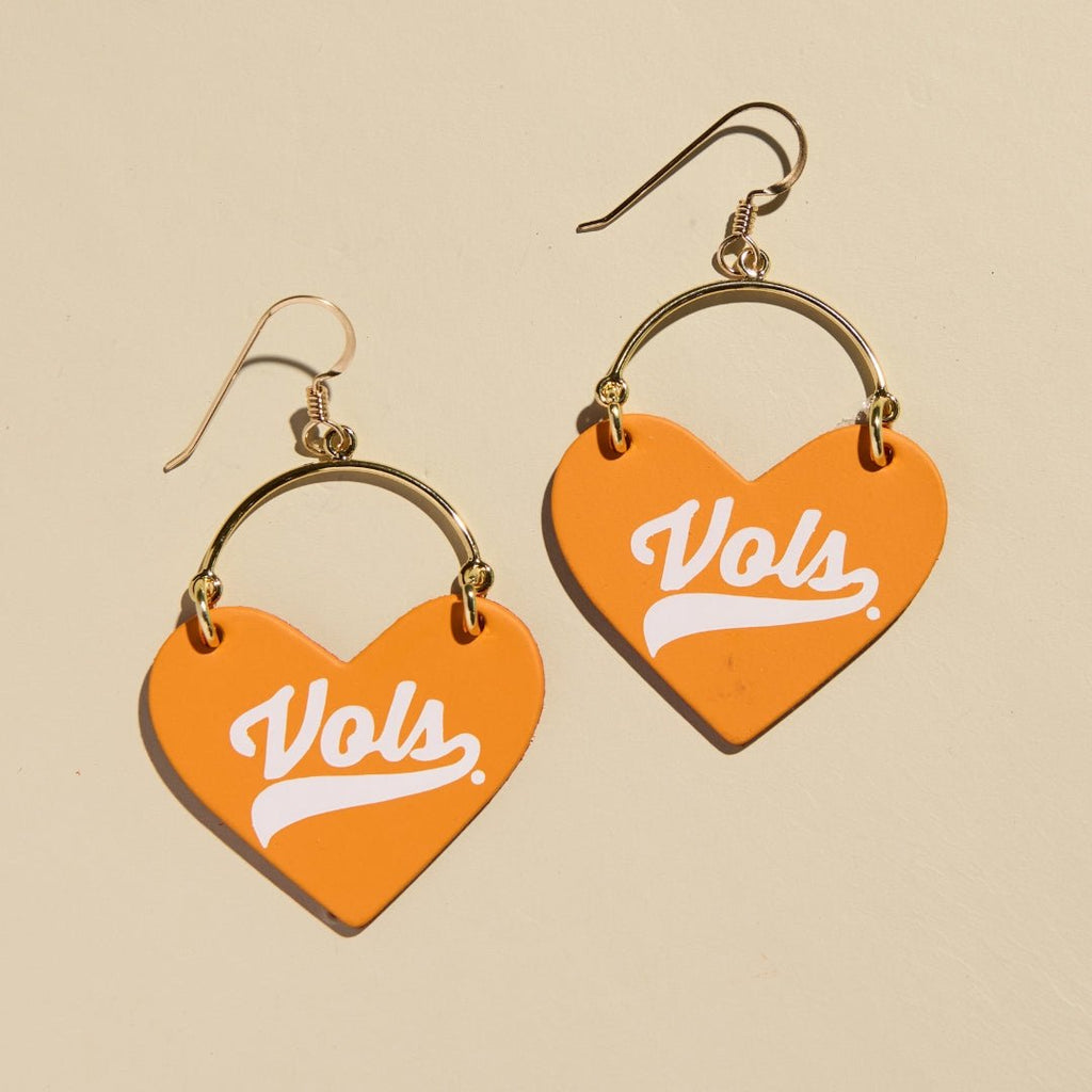 Orange University of Tennessee Vols Lover - Nickel & Suede