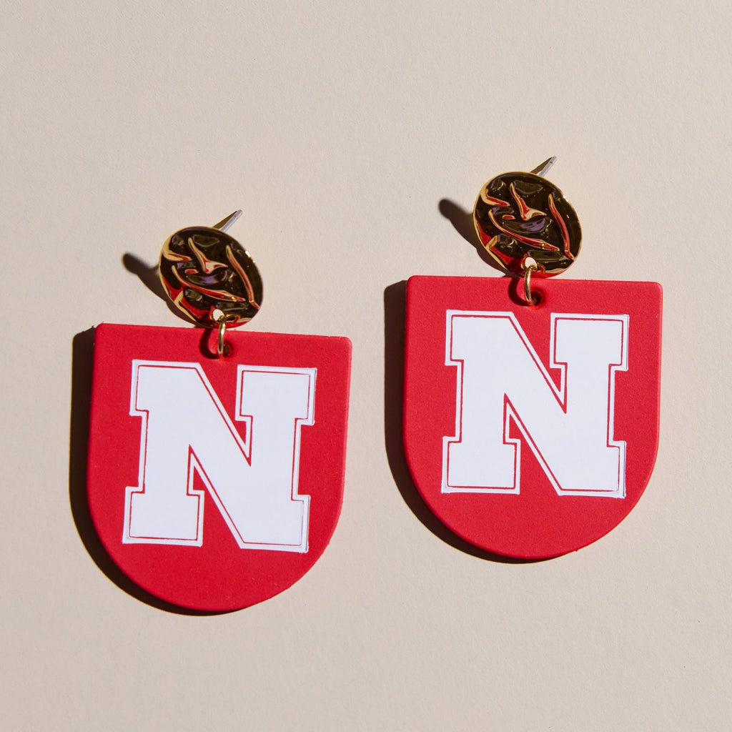 Red University of Nebraska Harpers - Nickel & Suede