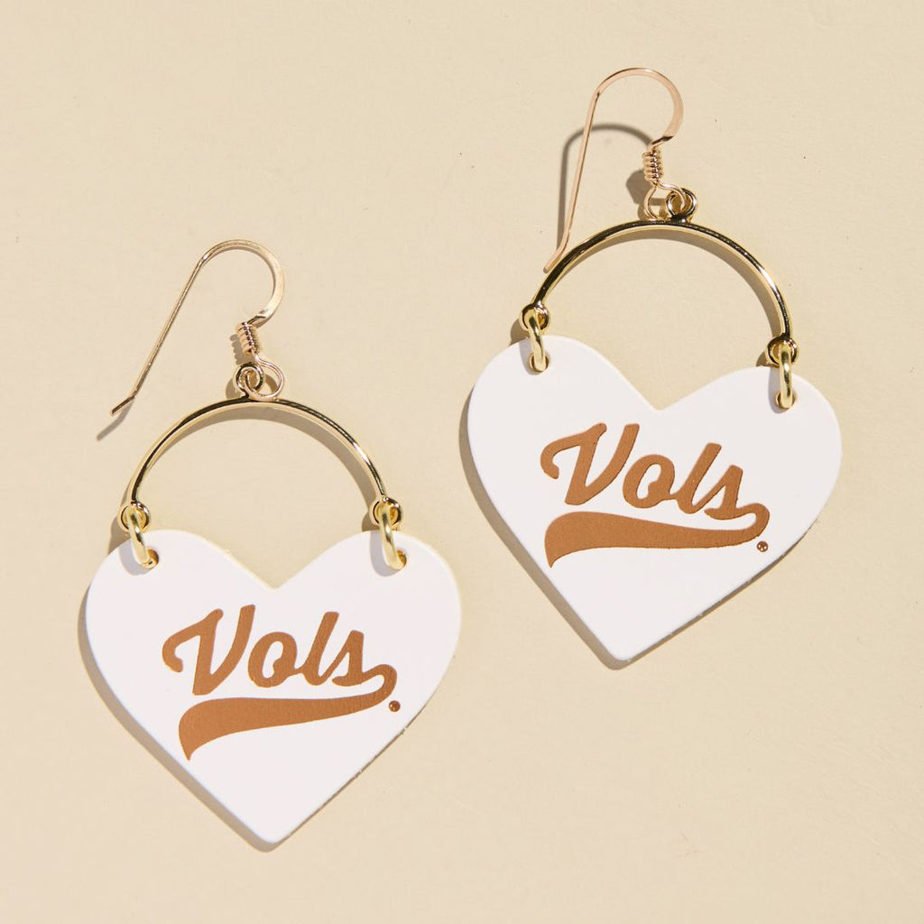 White University of Tennessee Vols Lover - Nickel & Suede