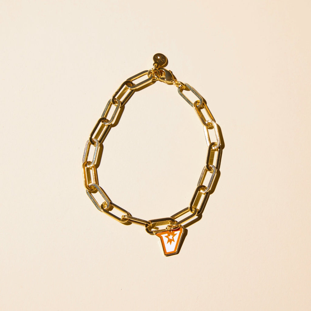 UTRGV Charm Bracelet - Nickel & Suede