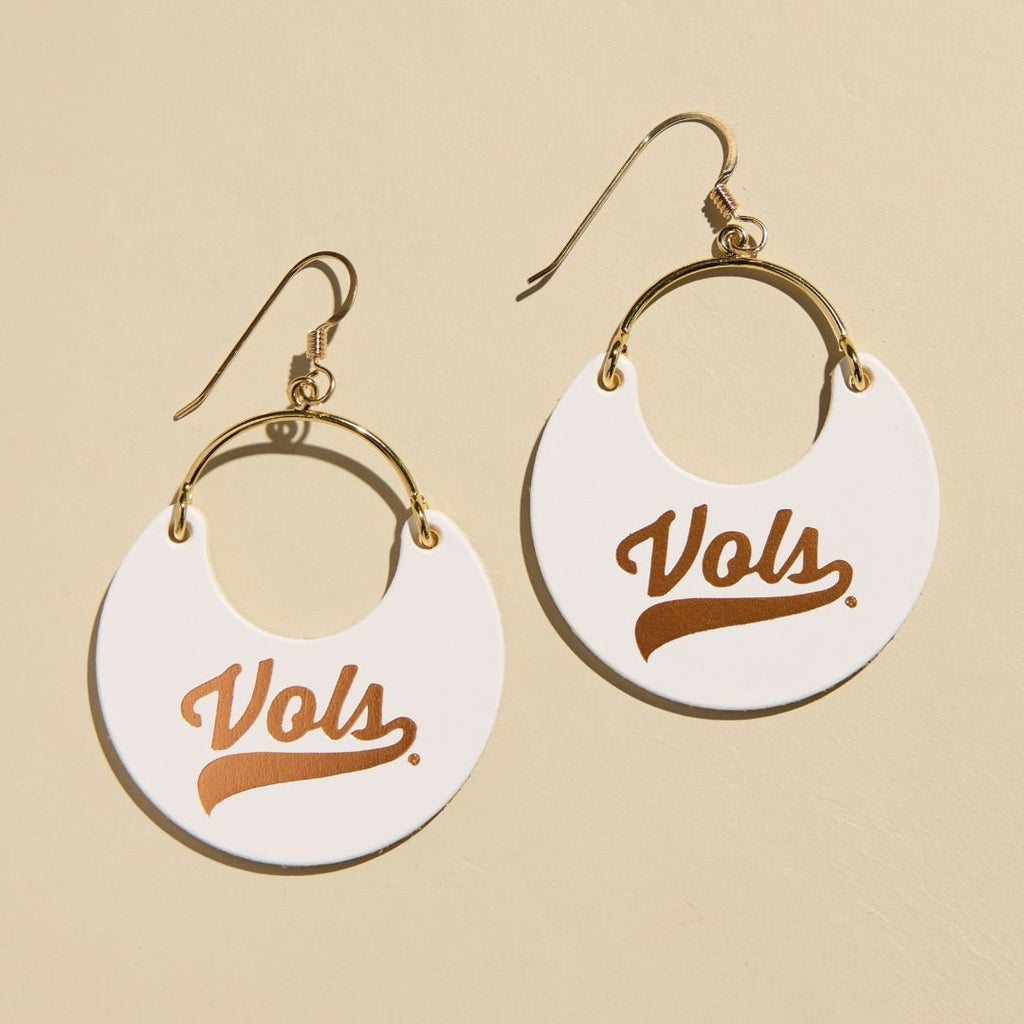 White University of Tennessee Vols Ninas - Nickel & Suede